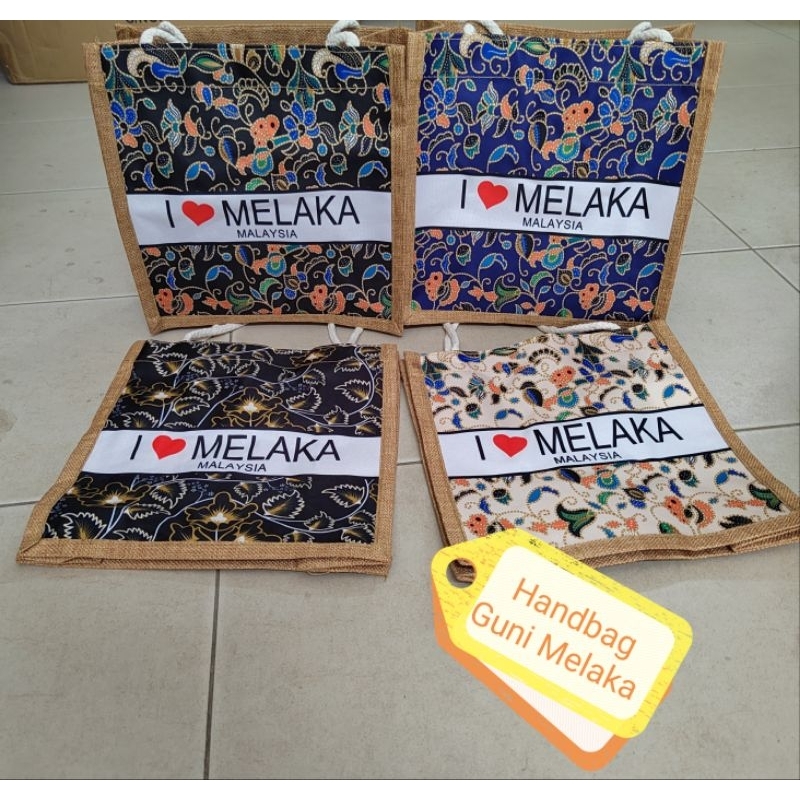 [Souvenir Melaka] Handbag Guni Melaka Design Waterproof | Shopee Malaysia