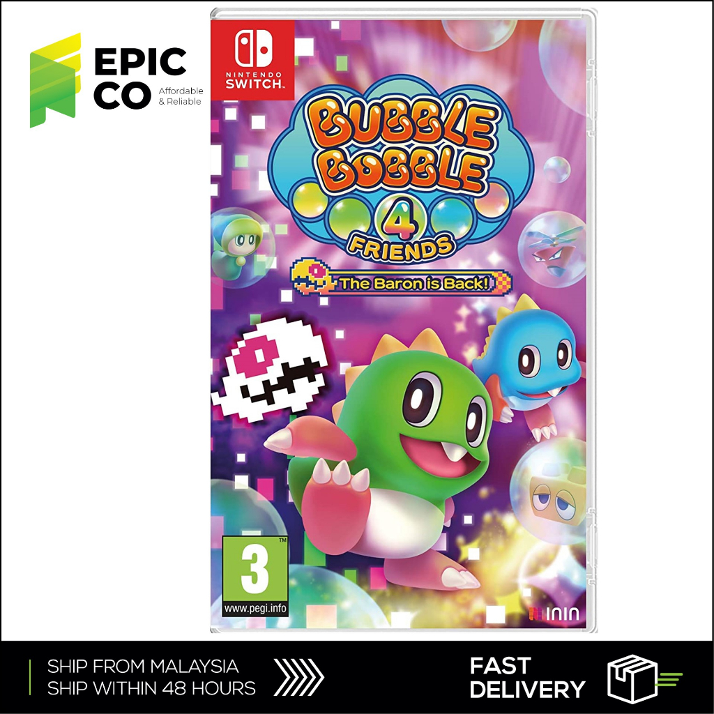 Nintendo Switch Bubble Bobble 4 Friends The Baron Is Back! (English ...