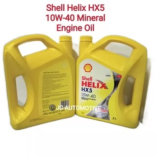 Shell Helix HX5 15W40 Mineral Engine Oil 4L | Shopee Malaysia