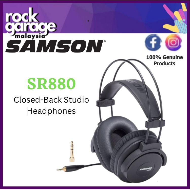 Samson SR880 Closed-Back Studio Headphones (SR-880/SR 880) | Shopee ...