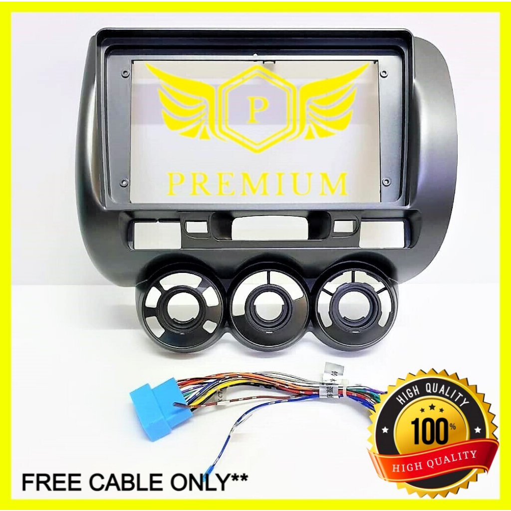 HONDA CITY JAZZ 2003-2007 MANUAL A/C 9 INCH ANDROID CASING (FREE CABLE+ ...