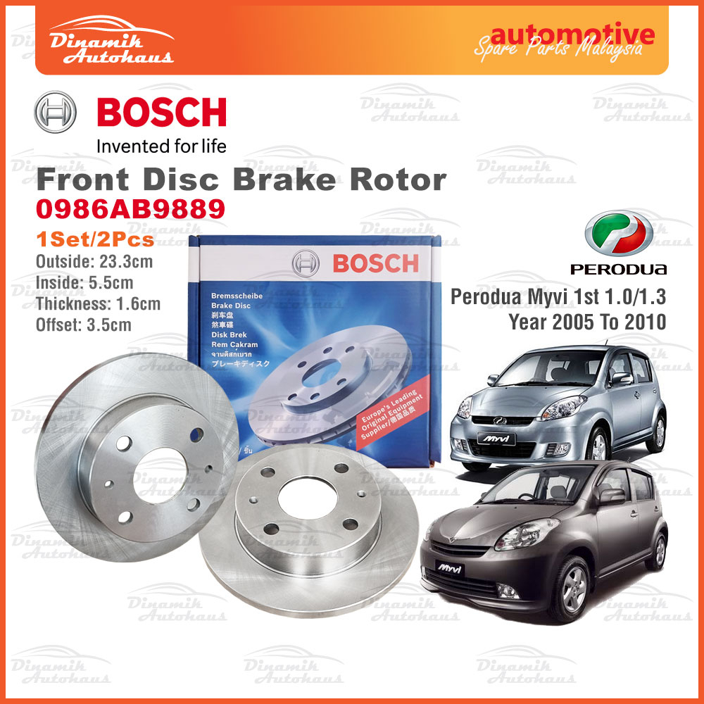 Perodua Myvi 1st Edition Year Model 2005 To 2010 Car Front Disc Brake ...