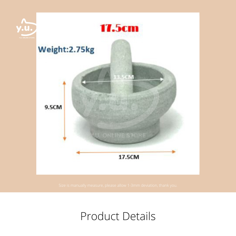 YU Online - Lesung Batu / Lesung Seramik / Granite Stone Mortal And ...