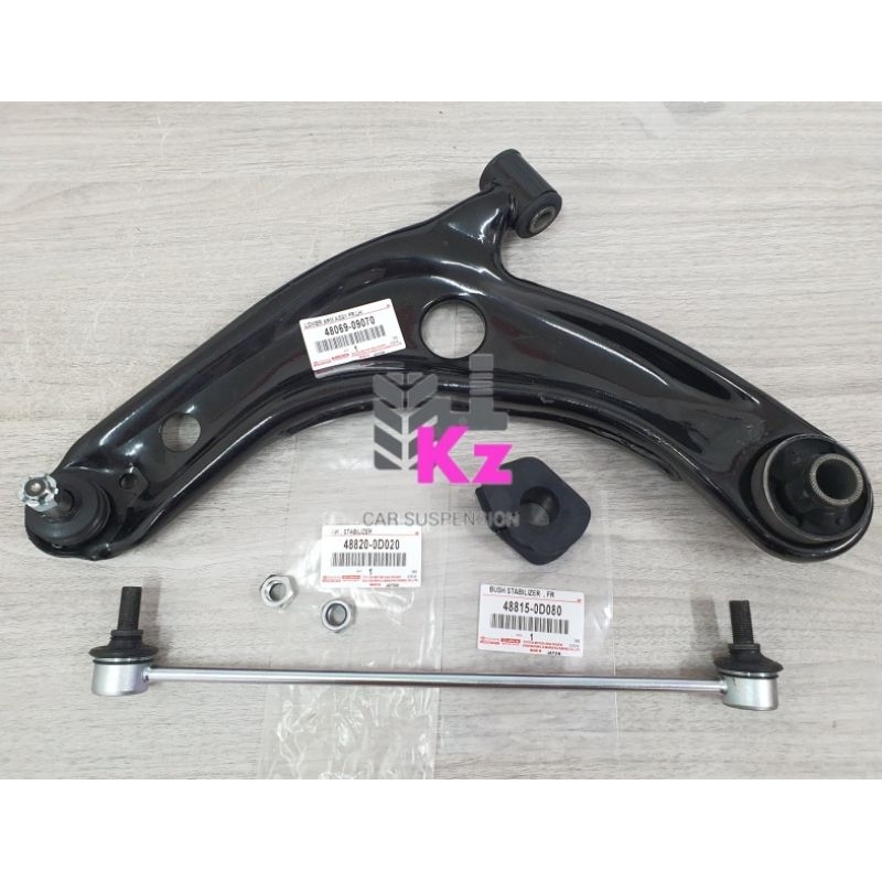 TOYOTA VIOS NCP93 2008-2012 - 6 IN 1 SET- FRONT LOWER ARM/FRONT STABILIZER BUSH/FRONT SUSPENSION ...