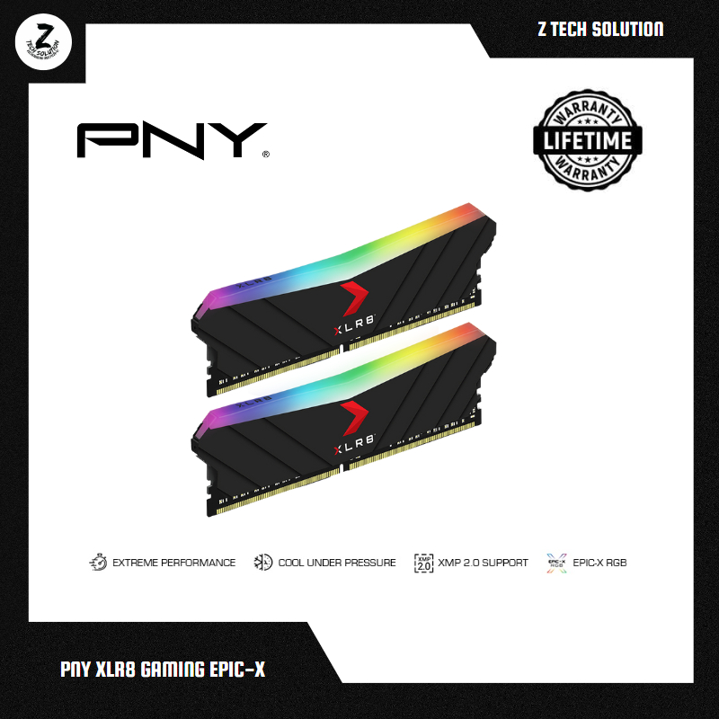 PNY XLR8 Gaming EPIC-X RGB RAM DDR4 3200MHz Desktop Memory RGB Sync ...