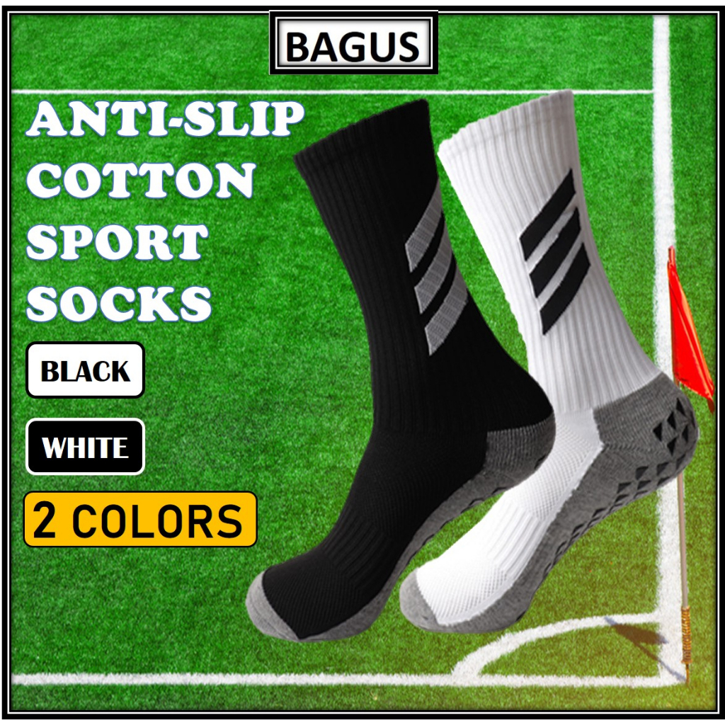 Anti Slip Sock Stokin Bola Grip Socks Takraw Hiking Futsal Soccer ...