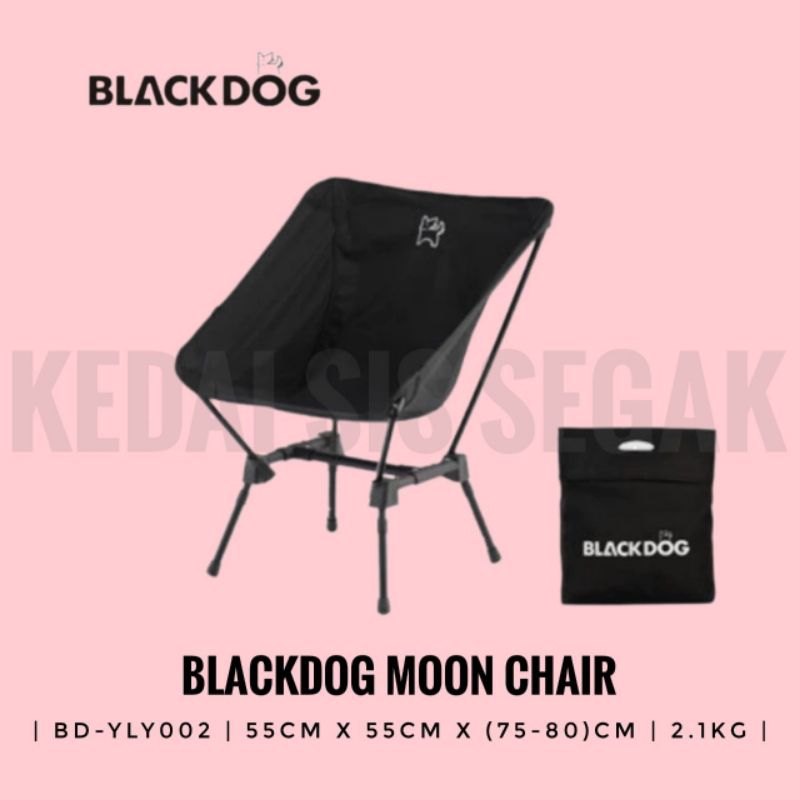 Blackdog Foldable Moon Chair / Healing Chair / Kerusi Hitam / Bangku ...