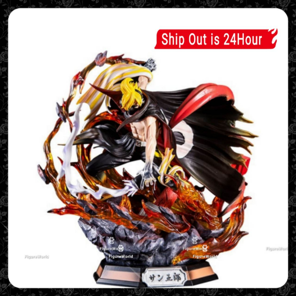 READY STOCK35CM ONE PIECE TT VINSMOKE SANJI LIGHT UP COPY RESIN GK ...
