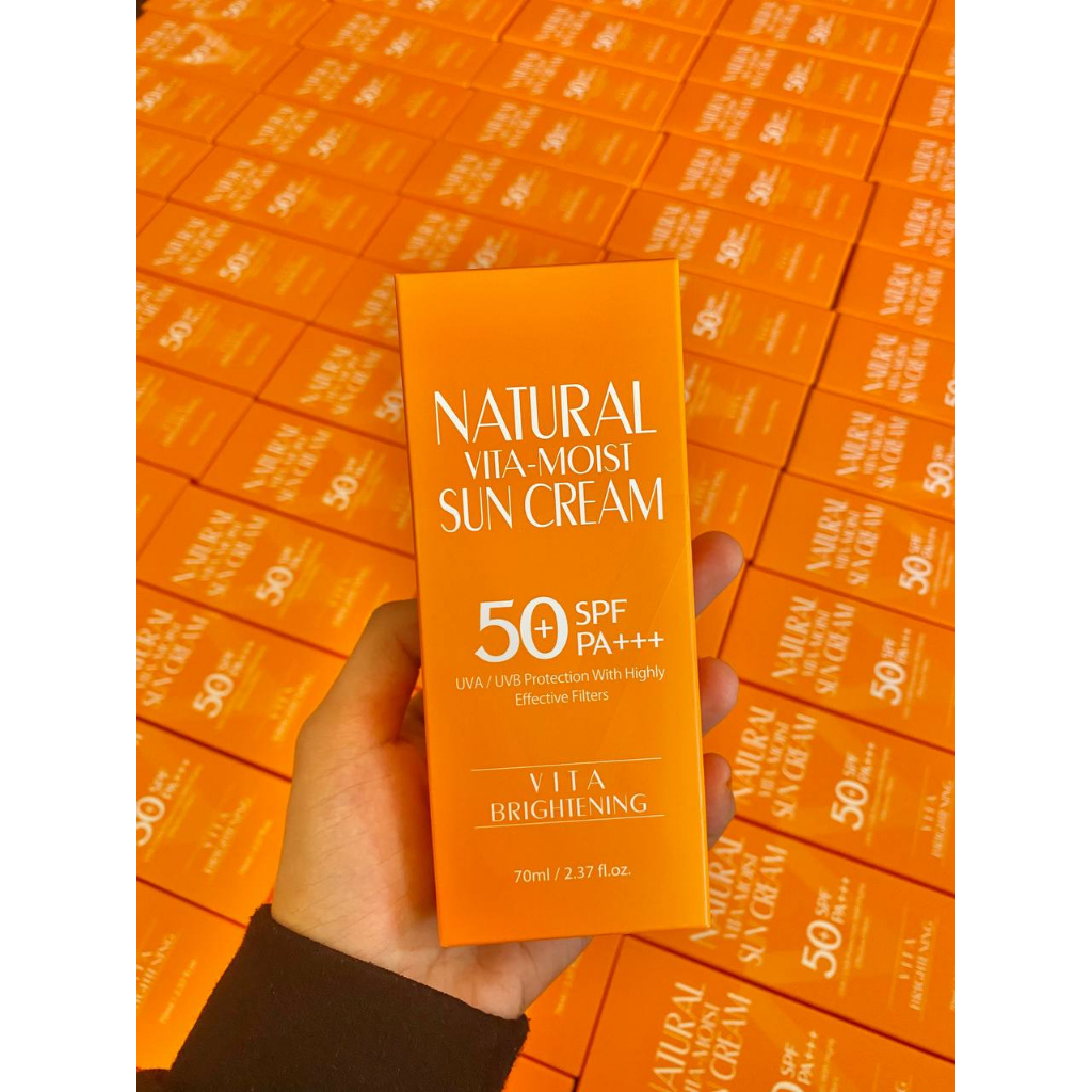 3W Clinic Sunscreen Vita Moist Natural Sun Block Brightening SPF50+ PA ...