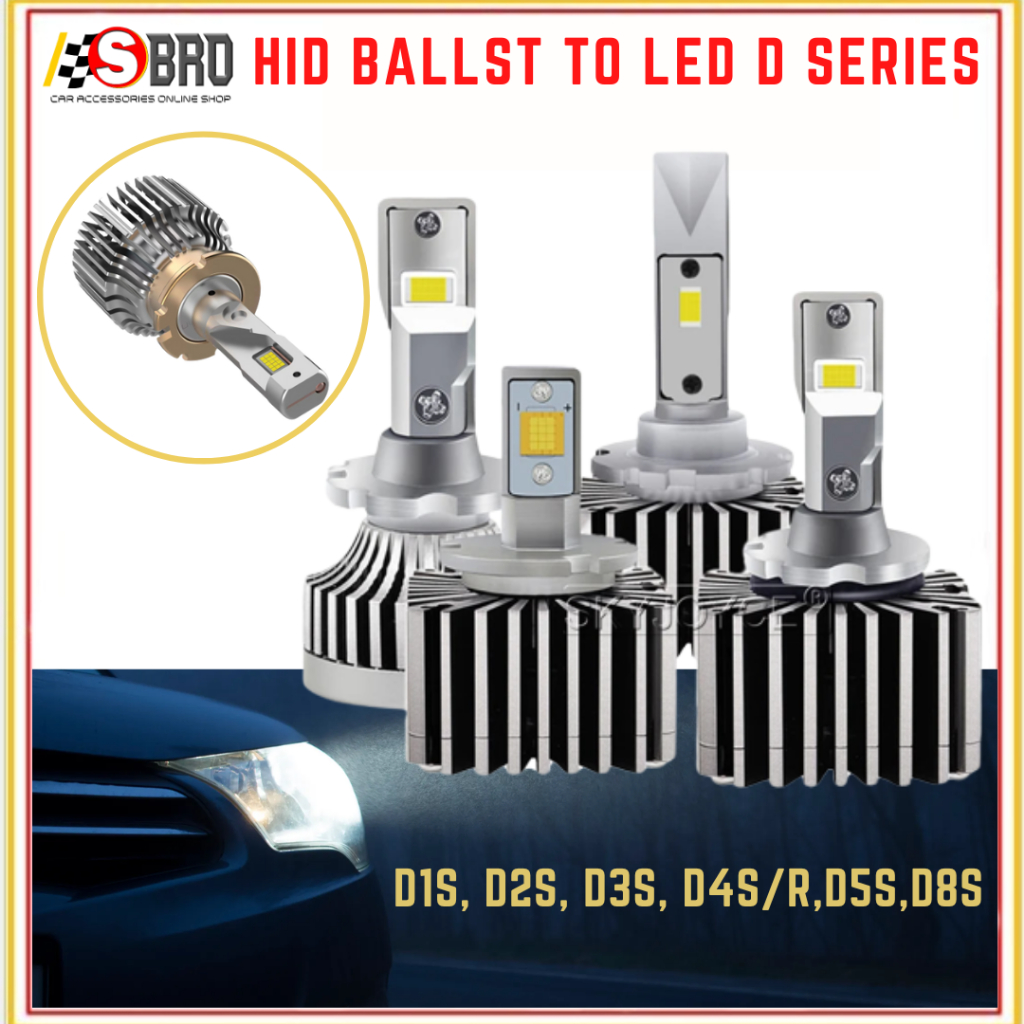 Car LED Headlight Bulbs D1S D3S D2S D4S D5S D8S 30000Lm 150W 6500K HID Ballast To LED D Series ...