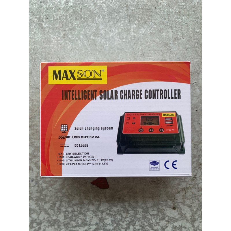MAXSON intelligent solar charge controller 20A / ready stock 100% ...