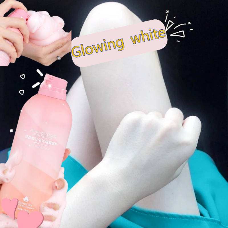 whitening body wash Mousse Amino Acid Cloud Bath Mousse Whitening shower gel Get rid of skin ...