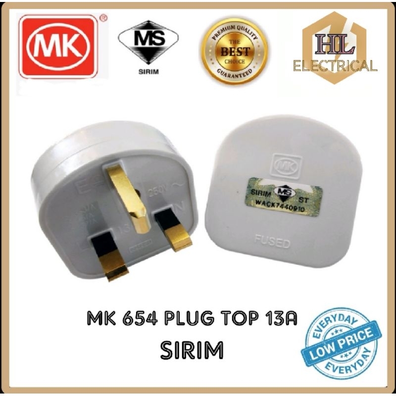 100% ORIGINAL MK 654/646 SIRIM APPROVED PLUG TOP 13A!!! | Shopee Malaysia