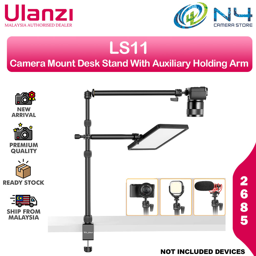 Ulanzi VIJIM LS11 Camera Mount Desk Stand With Auxiliary Holding Arm ...
