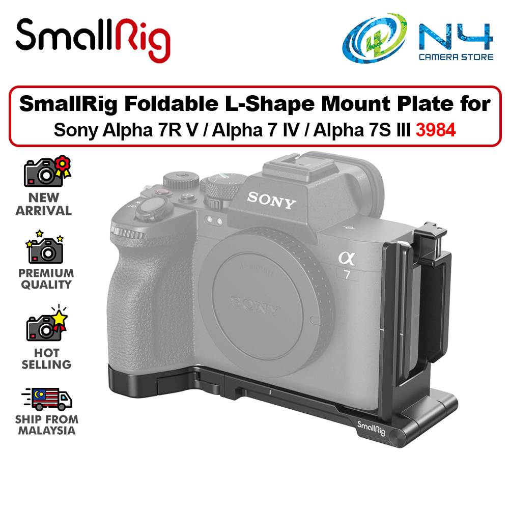 SmallRig Foldable L-Shape Mount Plate for Sony Alpha 7R V / Alpha 7 IV ...