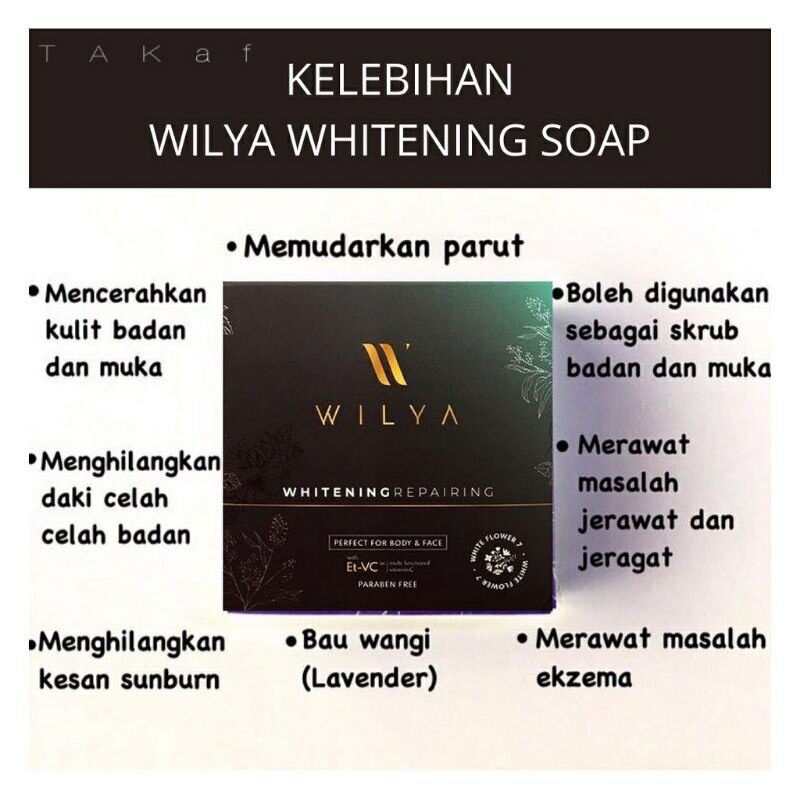 Wilya Permanent Whitening Secret Repair White Soap 100% Original ...