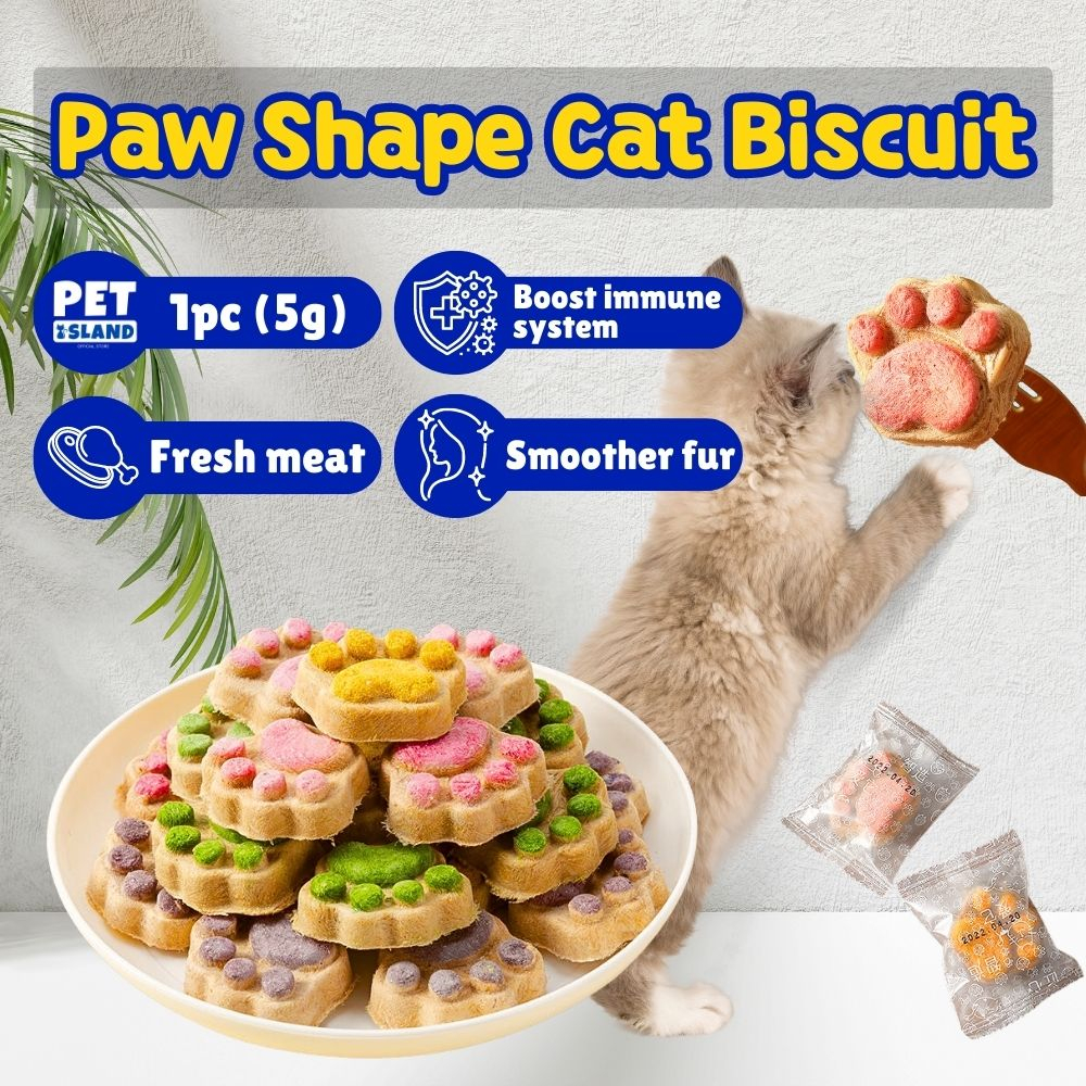 (BUNDLE)Freeze Dried Cat Treat Cute Cat Paw Design Cat Snack Cat Paw ...
