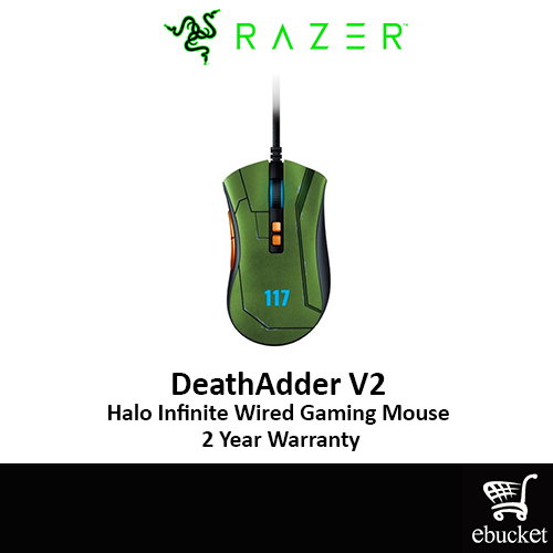 Razer DeathAdder V2 - Halo Infinite Wired Gaming Mouse with Best-in ...