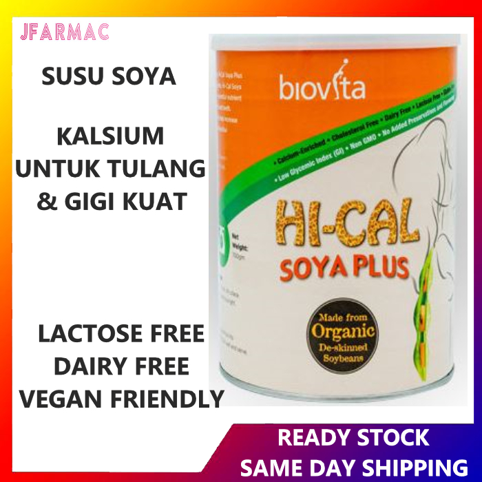 BIOVITA HI CAL SOYA PLUS 700G KALSIUM TULANG SUSU SOYA POWDER LACTOSE ...
