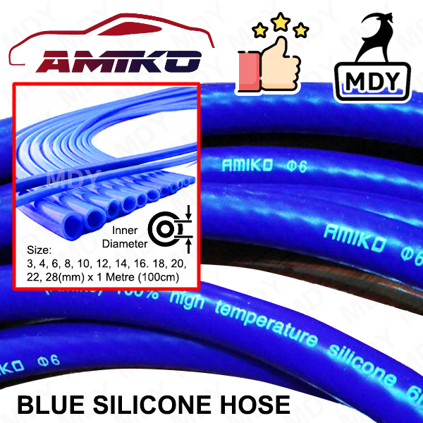 Amiko Silicone Vacuum Hose 3mm, 4mm, 6mm, 8mm, 10mm, 12mm, 14mm, 16mm ...