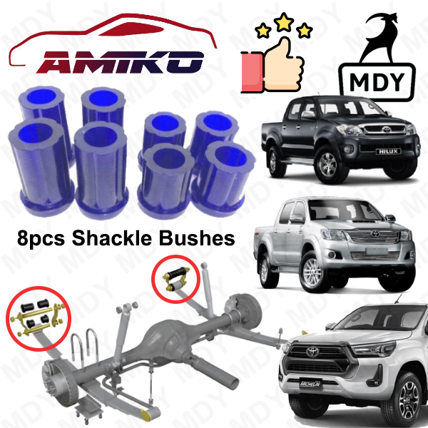 AMIKO Rear Poly Spring Shackle Bushing Toyota Hilux Vigo VNT Kun25 ...