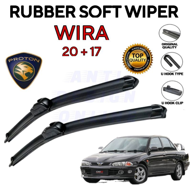 Soft Wiper Proton Wira/Putra/Arena 20"/17" | Shopee Malaysia