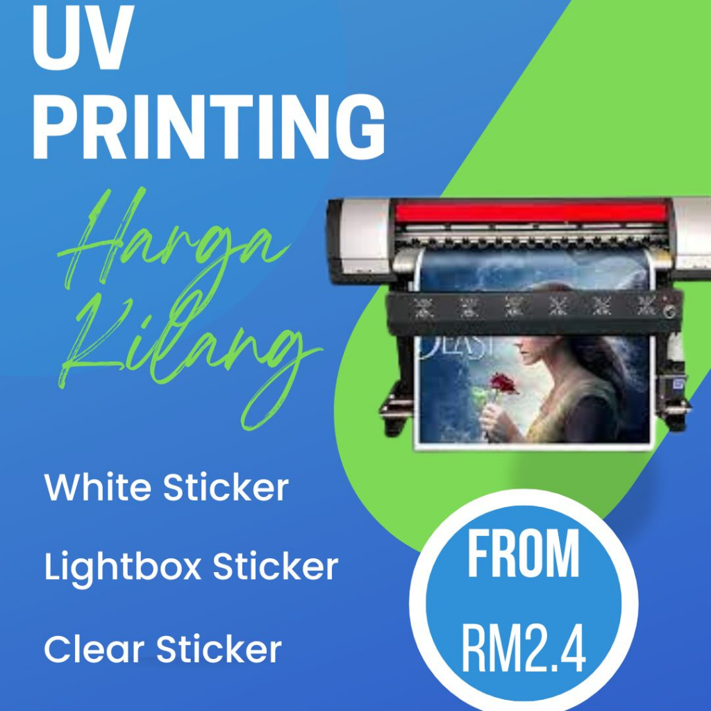 Uv printing Banner/Sticker/Lightbox sticker/poster/wallpaper | Shopee ...
