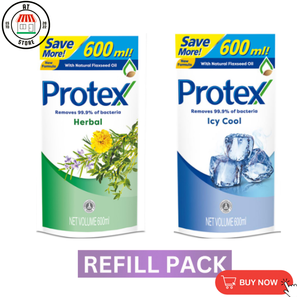 Protex Herbal And Icy Cool AntiBacterial Shower Gel Refill Eliminates ...