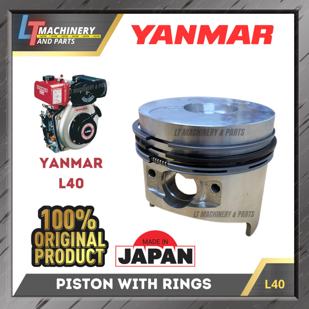 YANMAR L40 Piston With Rings Original Made In Japan | Shopee Malaysia