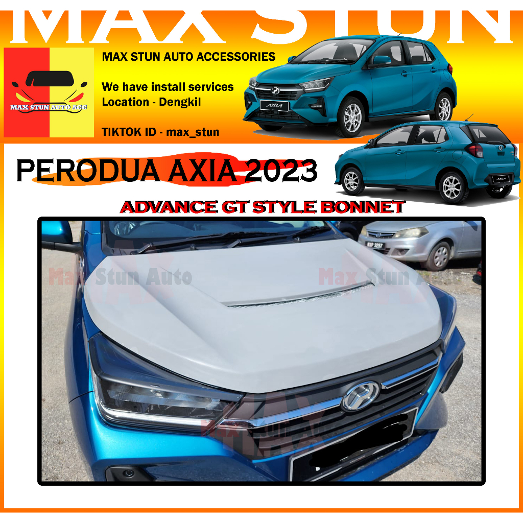 PERODUA AXIA 2023 ADVANCE GT FRONT BONNET BONET DEPAN NEW AXIA BODYKIT ...