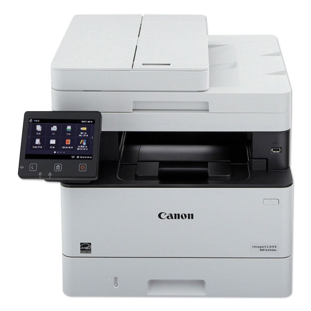 Canon imageCLASS MF445dw Black & White Laser All-In-One Printer ...
