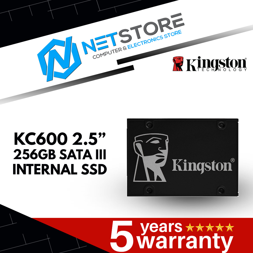 KINGSTON KC600 2.5” 256GB SATA III INTERNAL SSD - SKC600/256G | Shopee ...