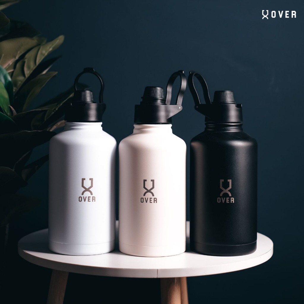 OVER 1.8L Oversized Flask Leak-Proof Double Wall Stainless Steel Vacuum ...