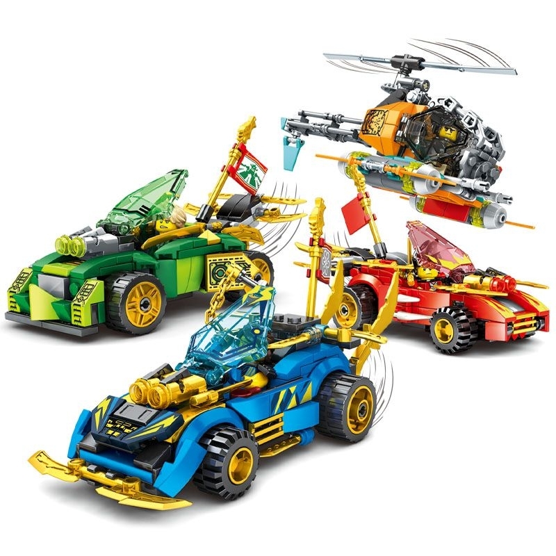 Ninja Car Airplane Helicopter Children's Toy Sports Car Dragon Ninjagoo ...