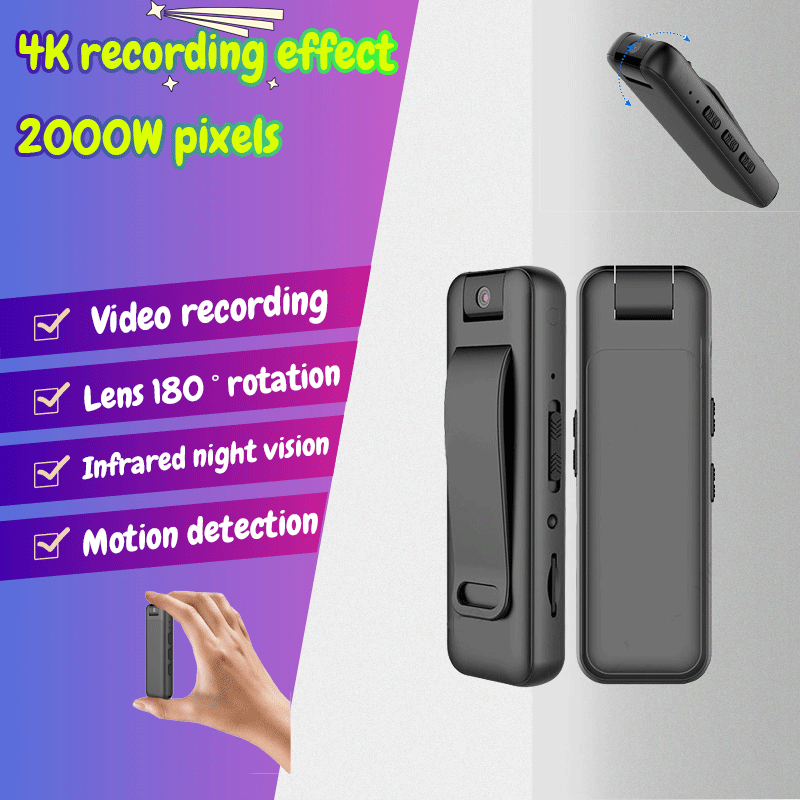 Mini Camera Full HD 1080P Micro Body Camcorder Night Vision DV Video ...