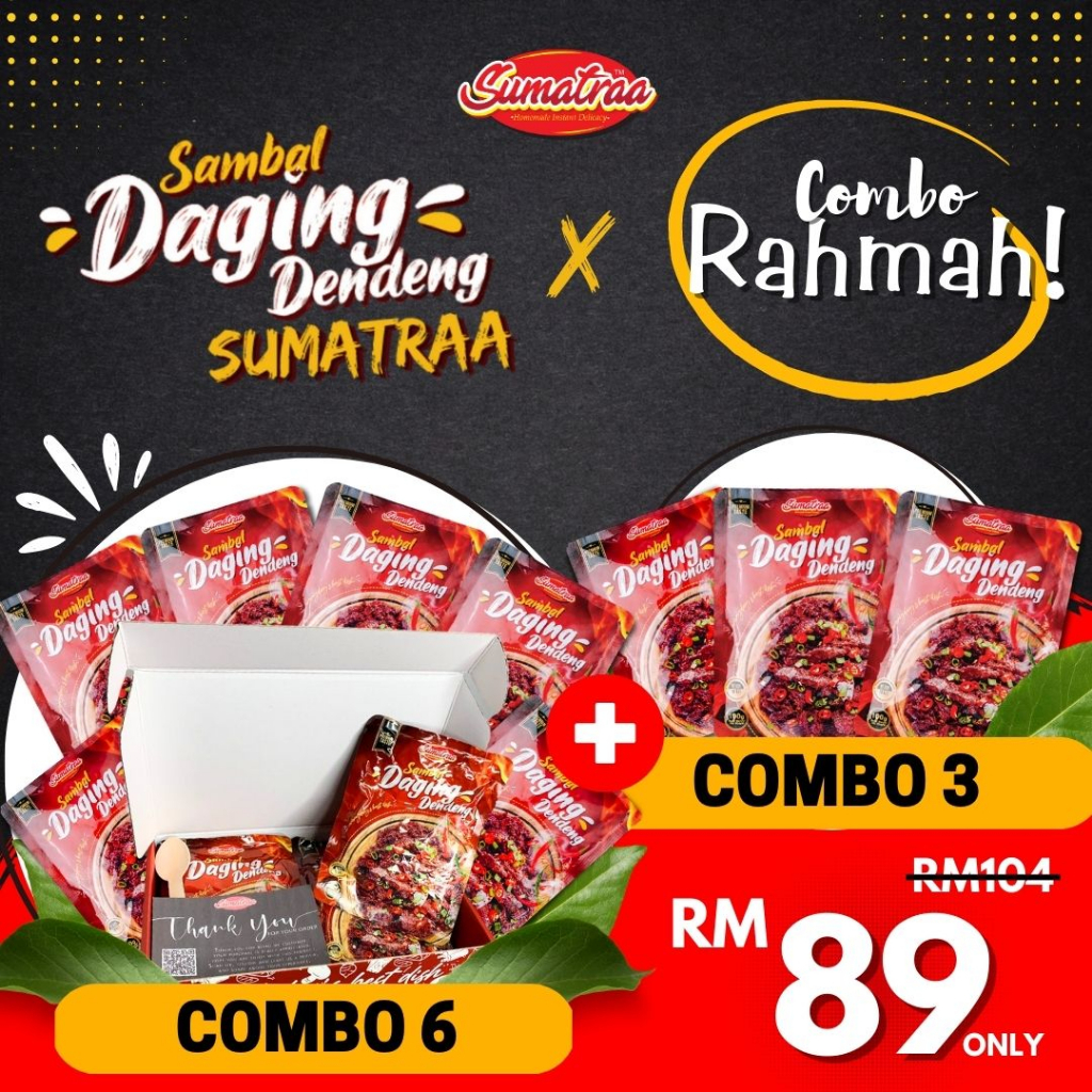 COMBO JIMAT : COMBO RAHMAH [ SET 3 PEK DENDENG + SET 6 PEK DENDENG ...