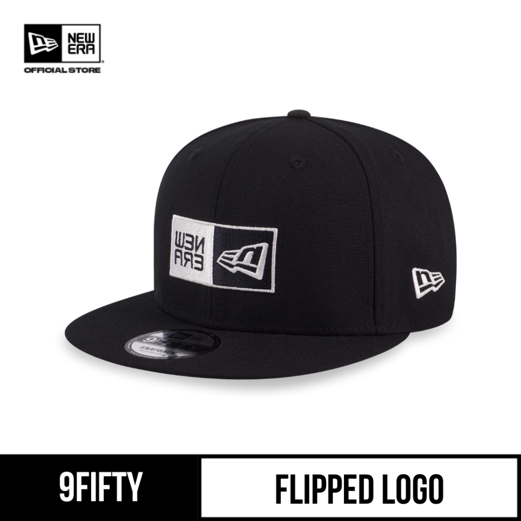 New Era 9FIFTY Flipped Logo Black Snapback Cap | Shopee Malaysia