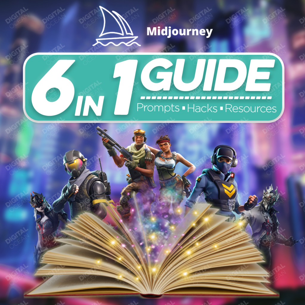 Midjourney 6 in 1 Guide Stable Diffusion DALL E Microsoft Designer ChatGPT Unity Illustrator ...