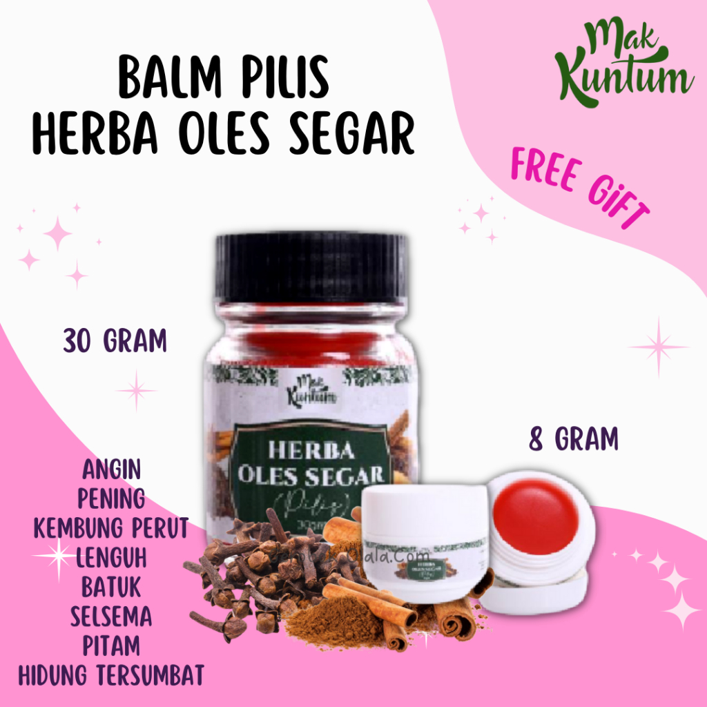 BALM PILIS MAK KUNTUM | KRIM PILIS | HERBA PILIS | KRIM PILIS MAK ...