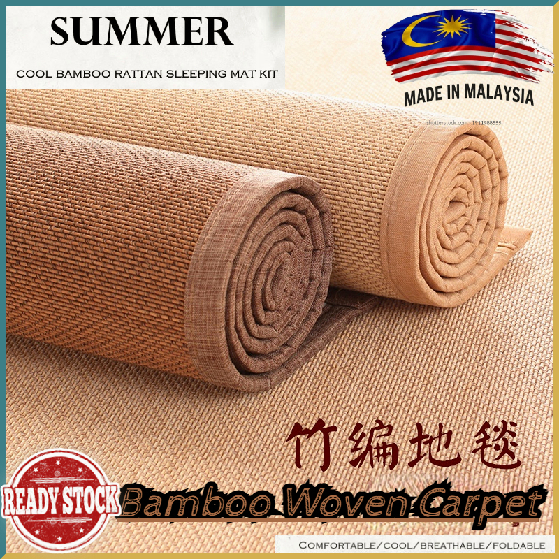 Summer Cool Mat Bamboo Japanese Carpet Tatami Mat Tikar Buluh Kitchen ...