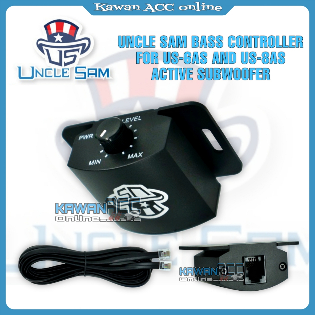 UNCLE SAM Car Audio BASS CONTROLLER for US Active Subwoofer | Shopee ...
