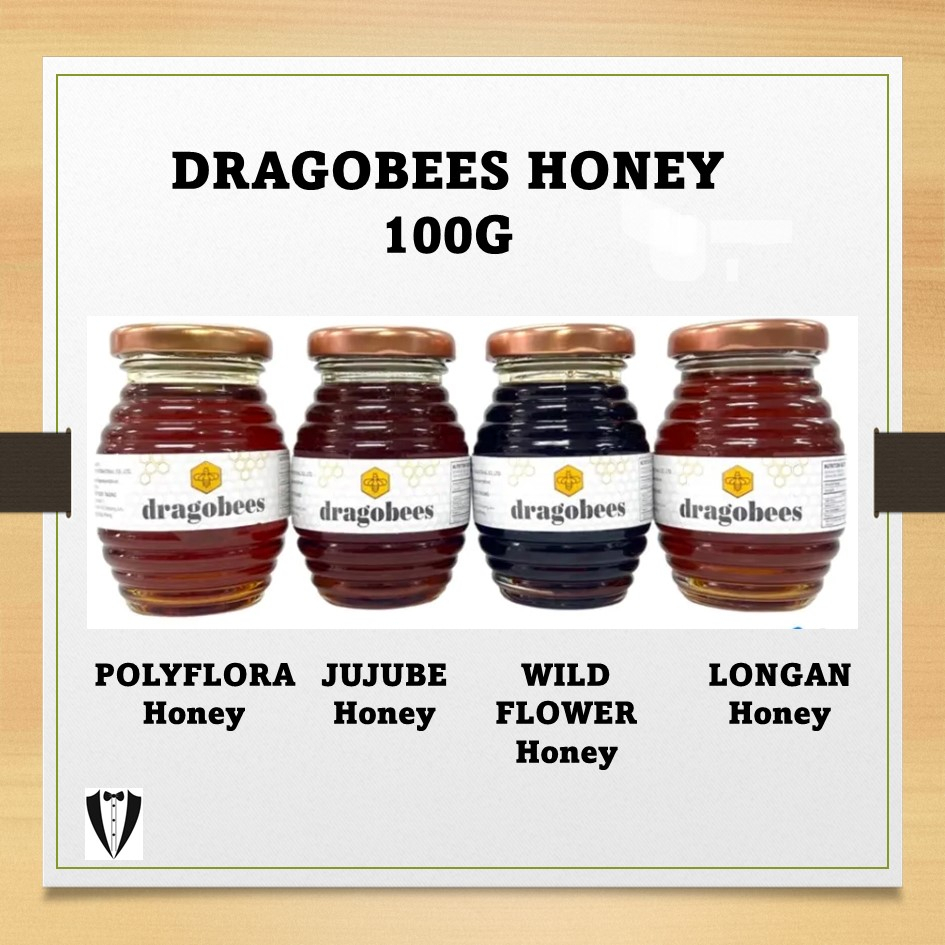 (EXP: 06/2025) [HALAL] Dragobees Pure Natural Honey 100G / 500G (LONGAN / WILD FLOWER/ JUJUBE ...