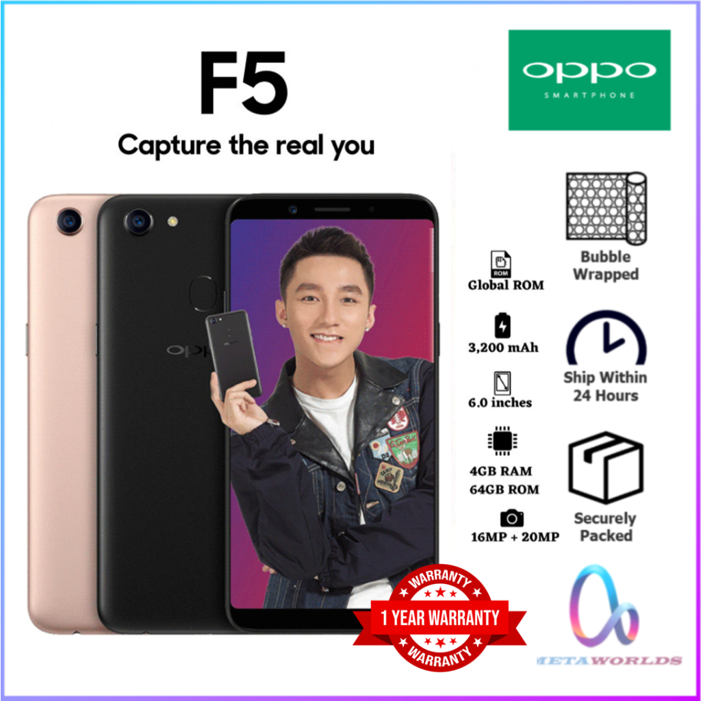 OPPO F5 Original 6.0" inch Display (4GB Ram + 64GB Rom) (1 Year ...