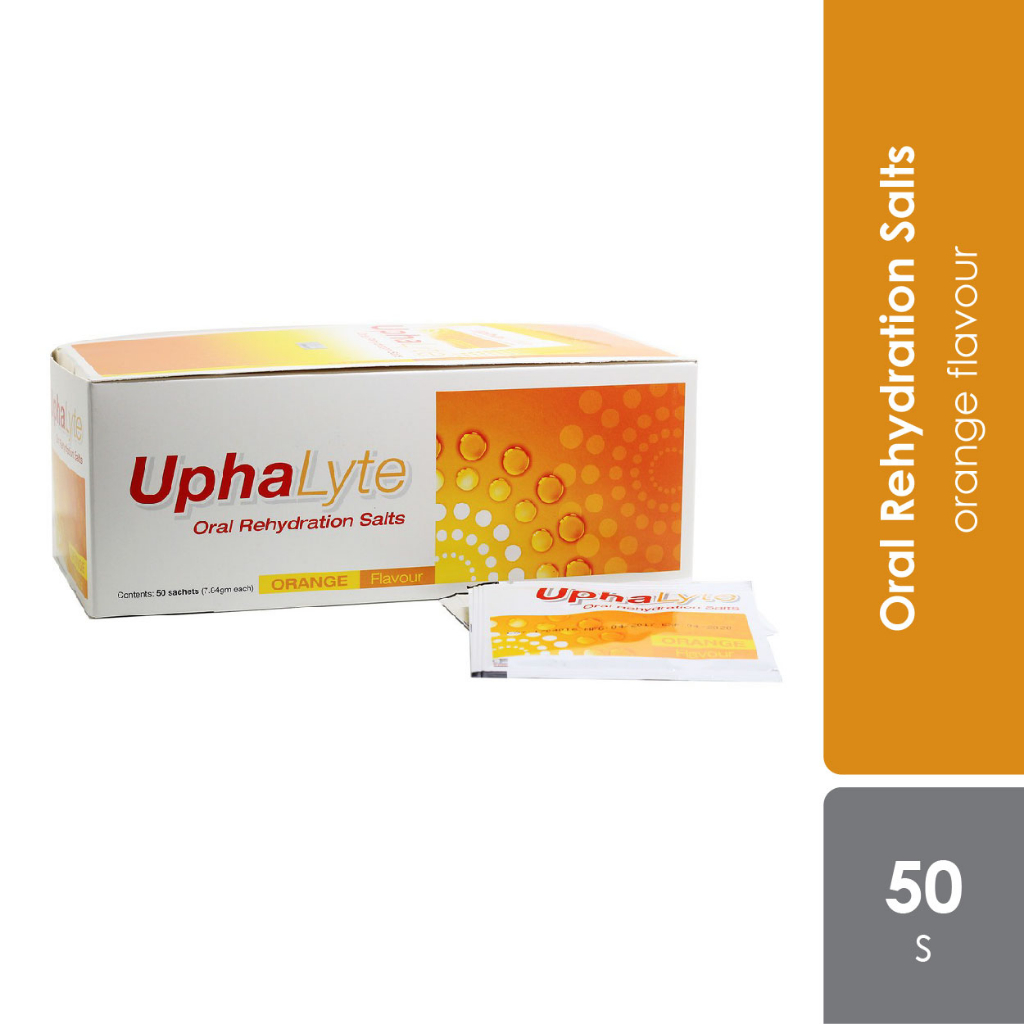 UPHALYTE DEHYDRATION ORS SALT (ORANGE/NATURAL ) 50'S | Shopee Malaysia