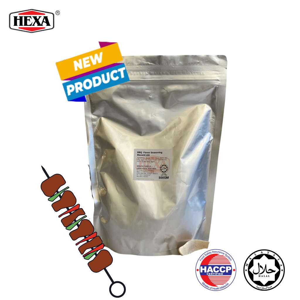 HEXA HALAL BBQ Flavor Seasoning 500gm Serbuk Perasa BBQ | Shopee Malaysia