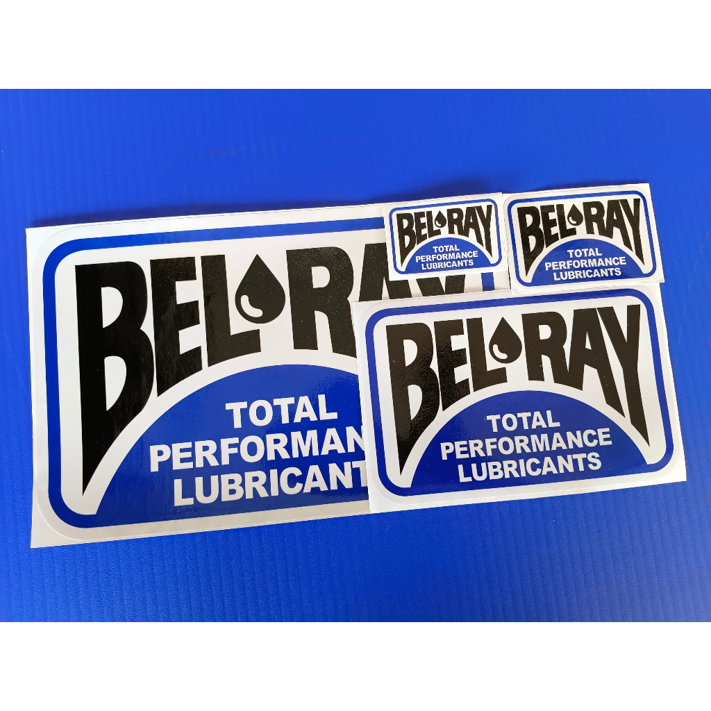 Sticker Bel Ray Oil Motor Car BelRay Sticker Waterproof HP Latex Print ...