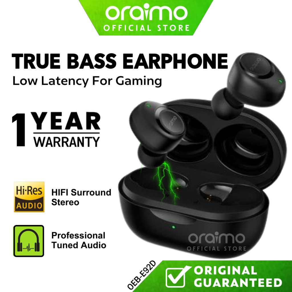 ORAIMO Waterproof IPX5 Super Bass Mini In Ear Call Earbuds True ...