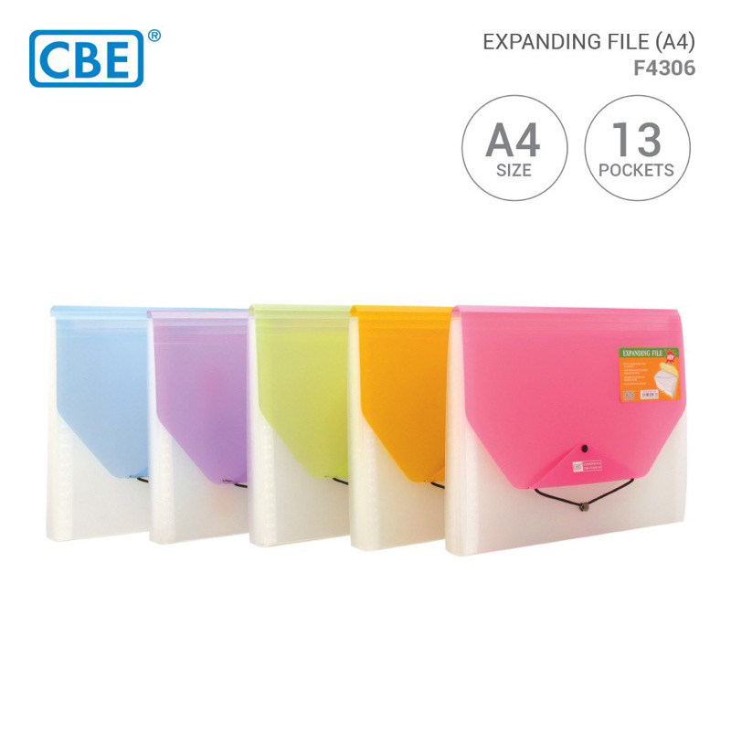 CBE Expanding File/4306/Elastic Band/Fail Pengembangan/13 pockets/File ...