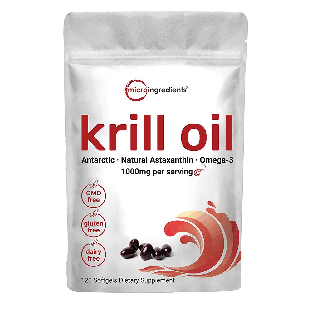 Micro Ingredients Antarctic Krill Oil | Vitamin D3 + K2 l Omega - 3 ...