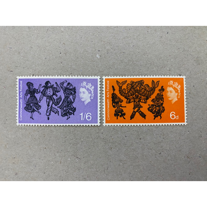 {JK} Great Britain 1965 - The First Commonwealth Arts Festival Stamps ...